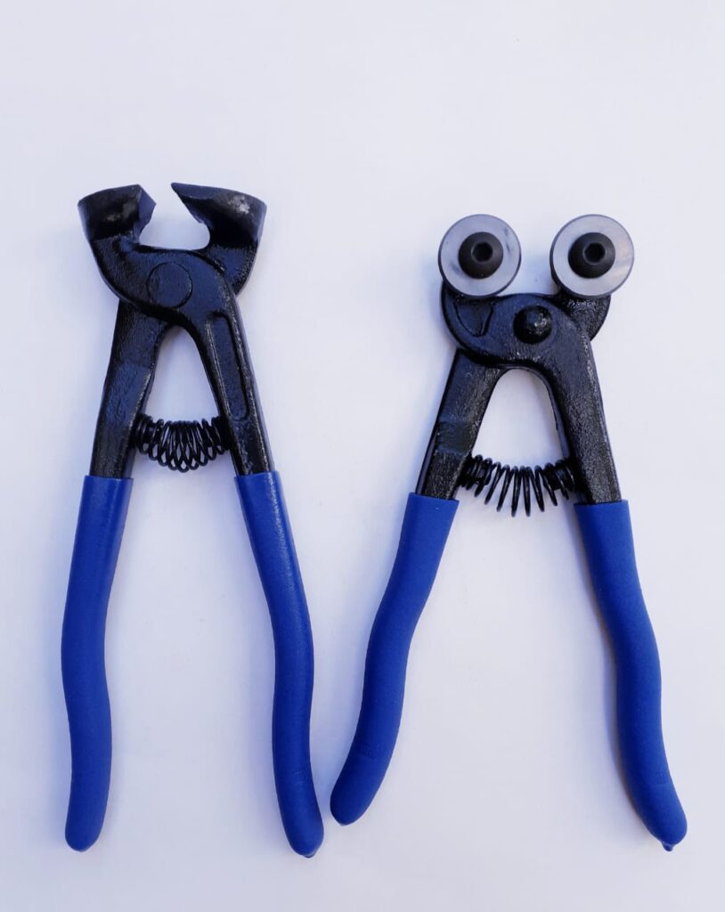 Kit 1- Pinza alicatar+pinza ruedita, para iniciar en mosaiquismo